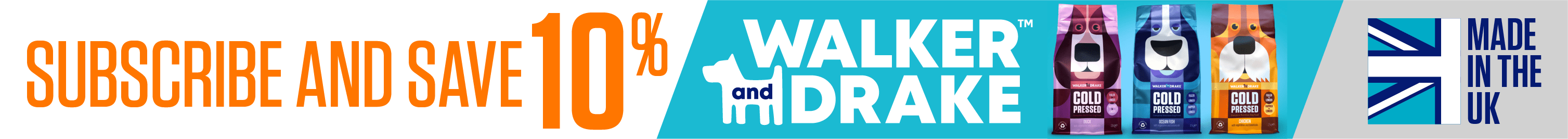 Walker & Drake | UK made Cold Pressed Dry Dog Food | Woking Dog Food