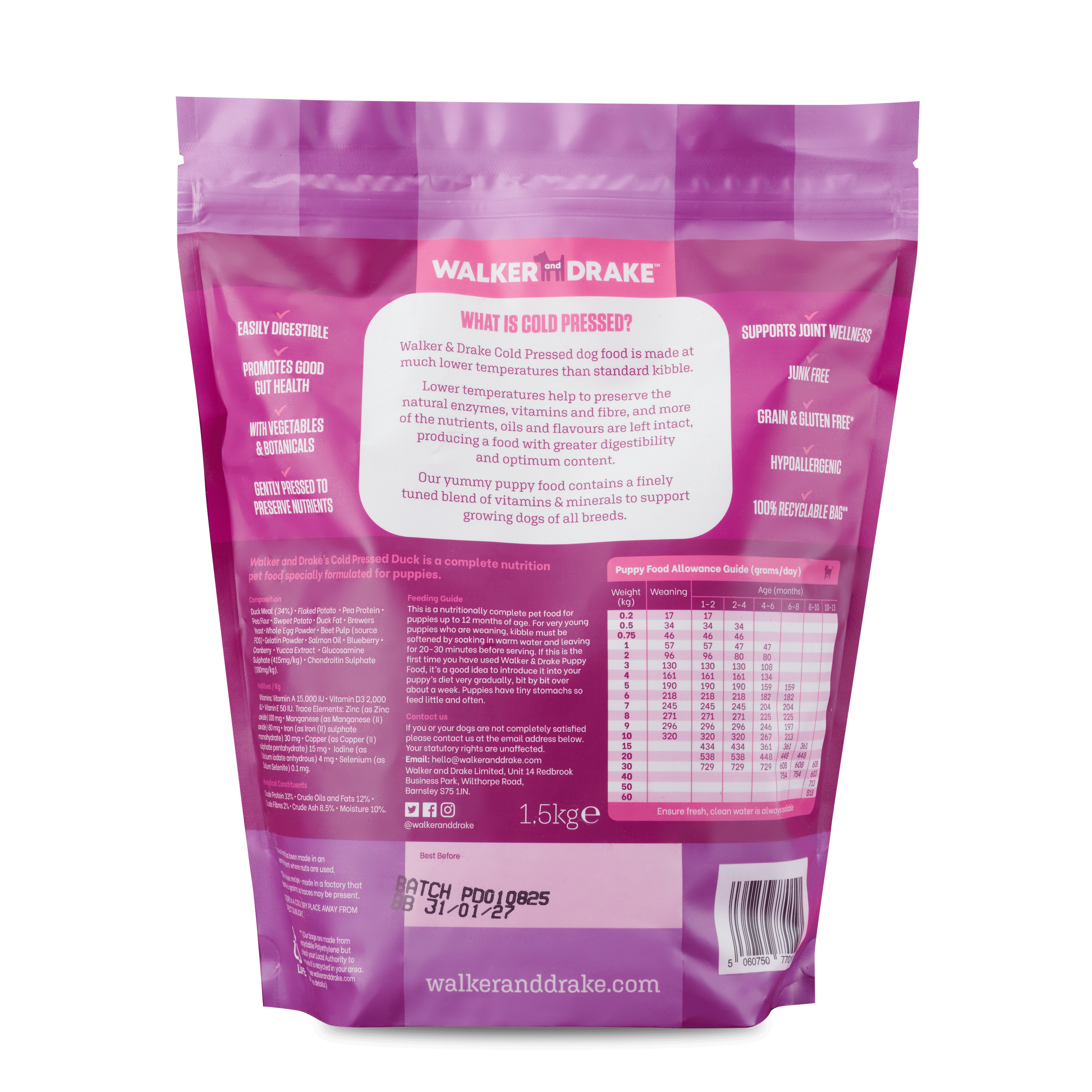 Puppy Food - Chicken & Duck Cold Pressed Duo Bundle – Walker and Drake